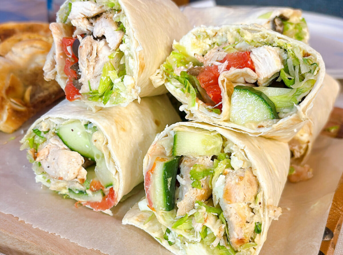 Greek Grilled Chicken & Hummus Wrap | Grilling Recipes | Butter Be Tasty