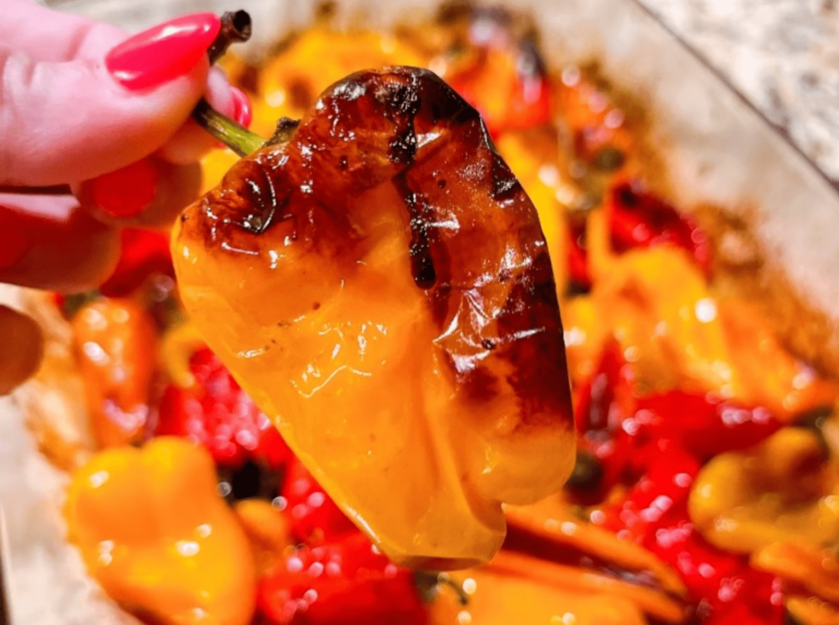 4-Ingredient Balsamic Roasted Mini Peppers | Vegetarian Recipes ...